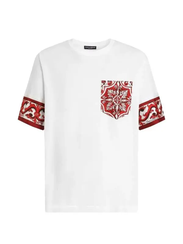 Dolce & Gabbana Majolica Print T-shirt - White