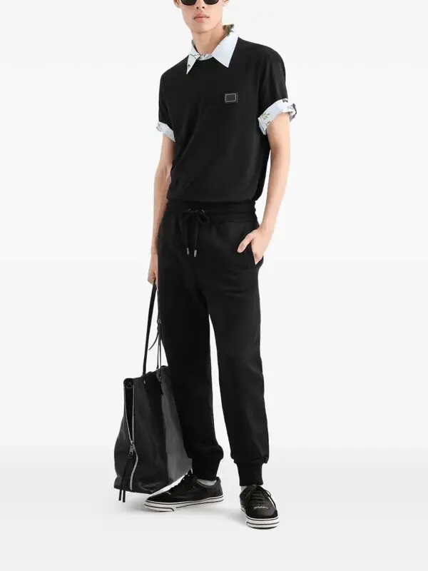 Dolce & Gabbana Cotton T-shirt With Logo Plaque