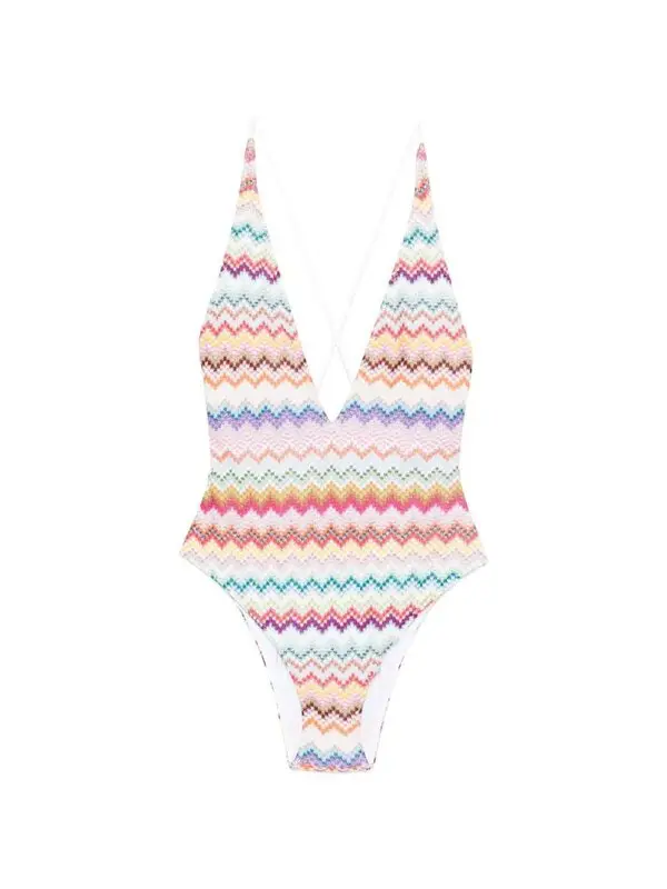 Missoni V-neck Swimsuit - Multi