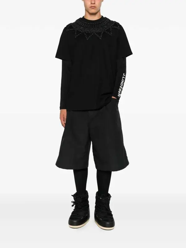 RAXXY T-shirt With Quilted Details