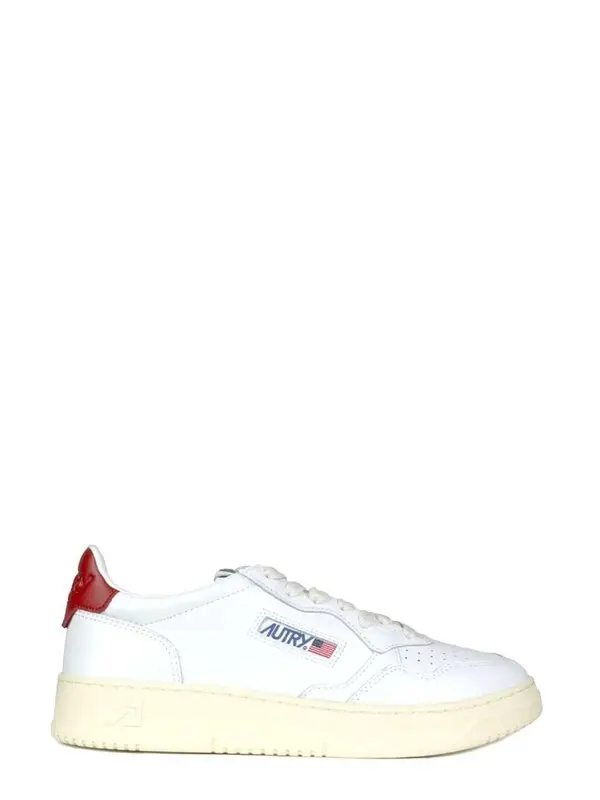AUTRY Medalist Low Wom Ll33 Leather/leather /deep Claret - White