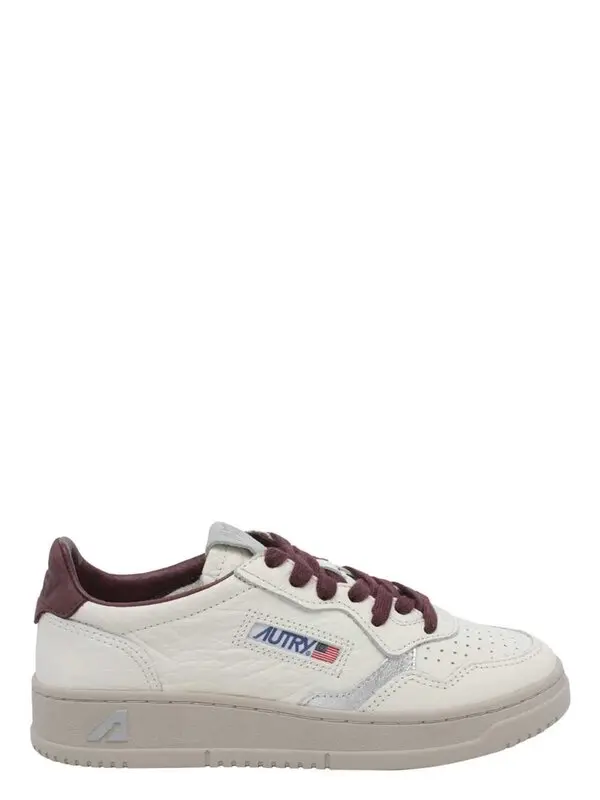 AUTRY Medalist Low Wom Ne19 Nubuck/elephant/laminated Fig/silver - White