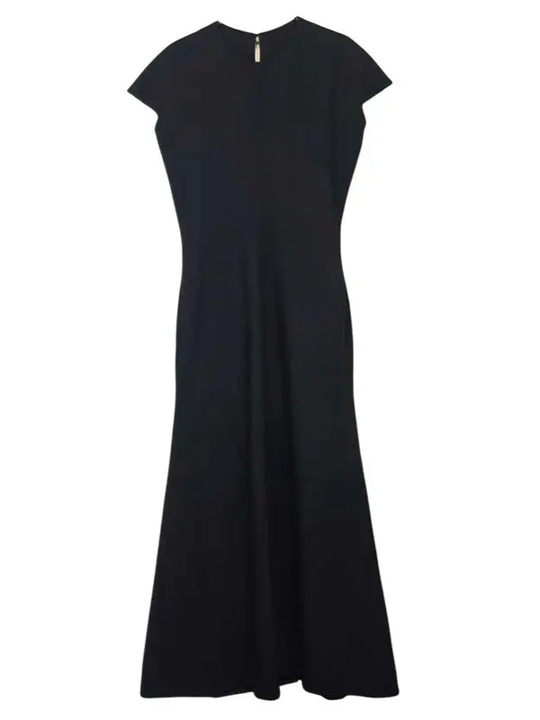 JIL SANDER Long Dress With Cutouts - Black
