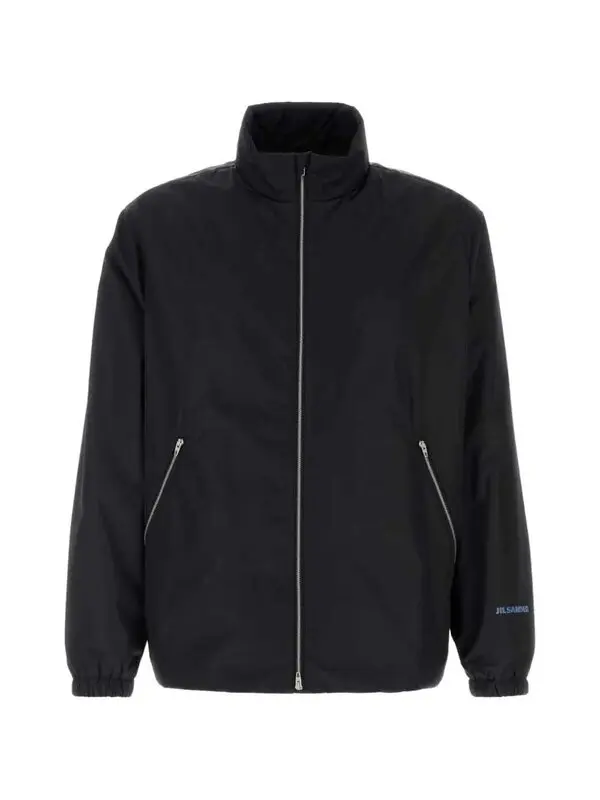JIL SANDER Zip-up Jacket With Logo Print