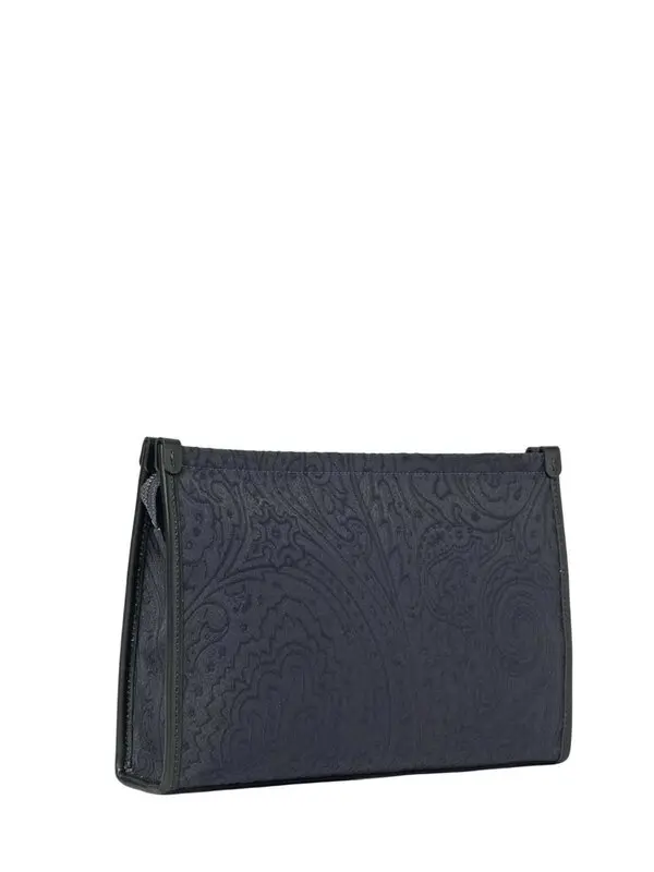Etro Large Jacquard Nylon Pouch