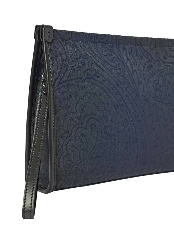 Etro Large Jacquard Nylon Pouch