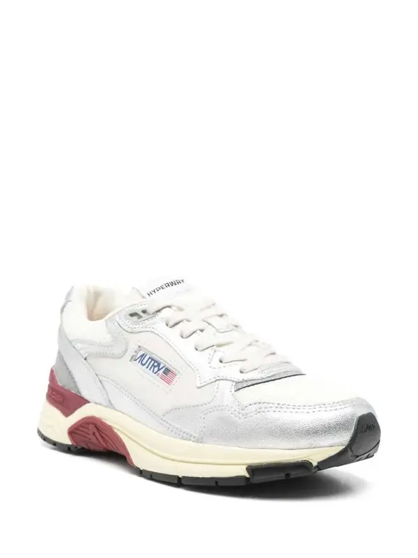 AUTRY Hyperway Low Wom Em05 Leather/suede/mesh Silver/syra