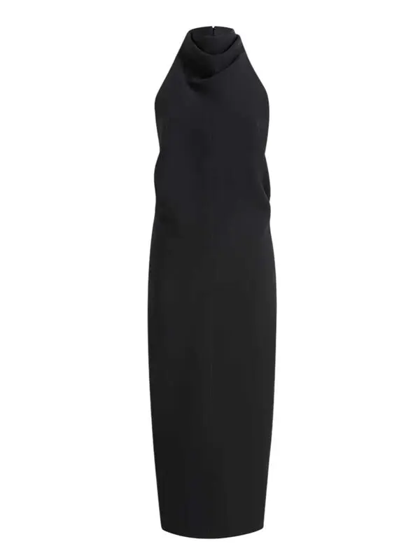 Khaite Roxanne Halterneck Maxi Dress - Black