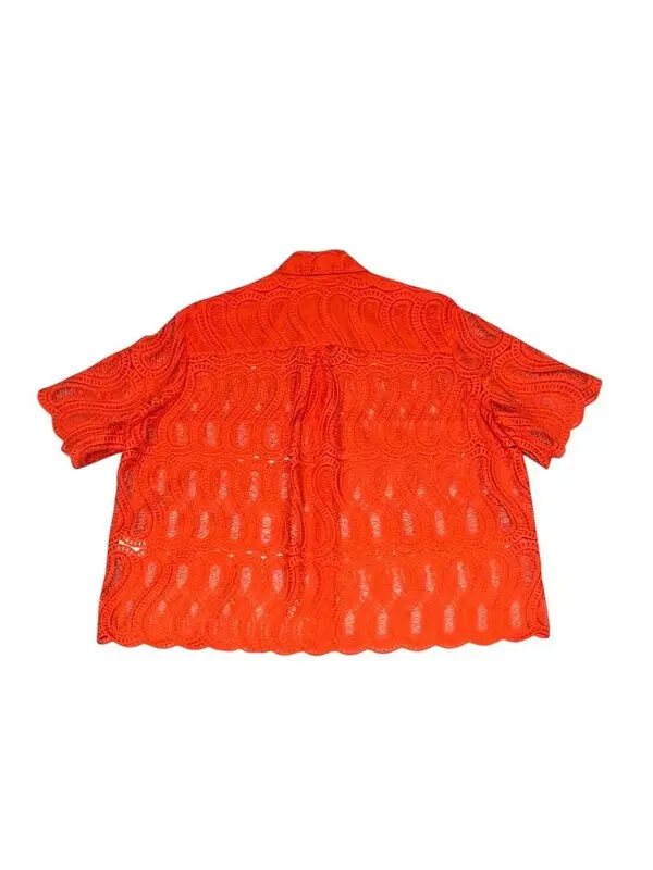 Raquel Diniz Lace Shirt - Red