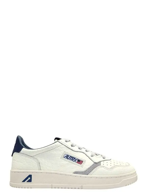 AUTRY Medalist Low Ne20 Nubuck/elephant/suede Blue Depths/vapor - White