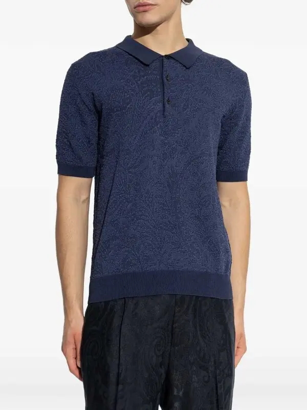 Etro Paisley Button-up Polo
