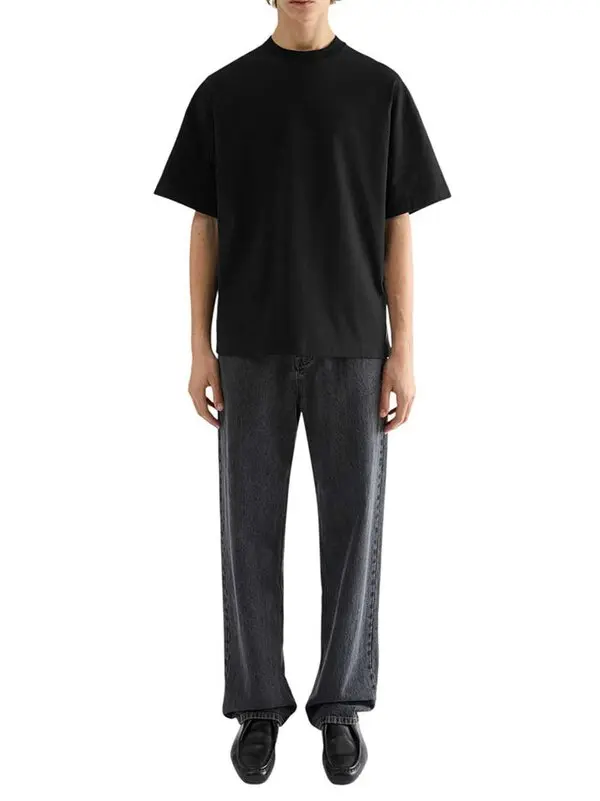 JIL SANDER Crew-neck Cotton T-shirt - Black