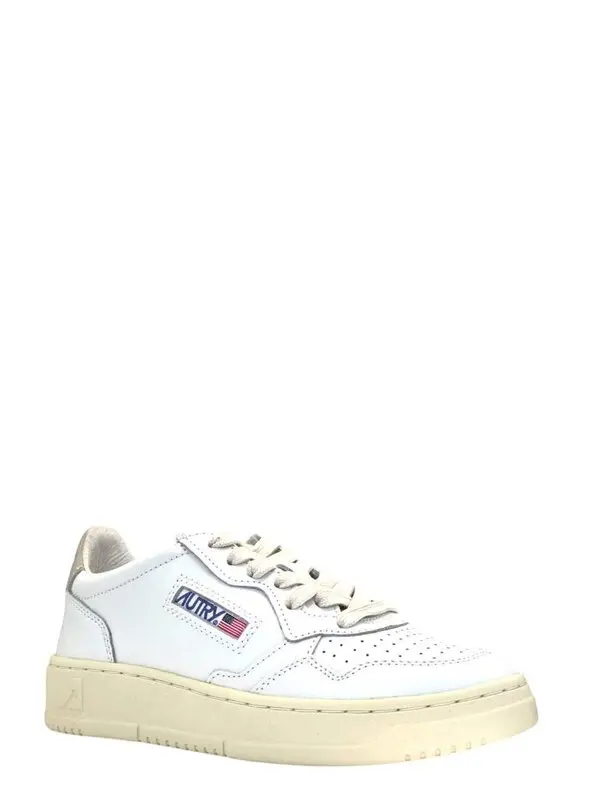 AUTRY Medalist Low Wom Ll27 Leather/leather /feather Gray