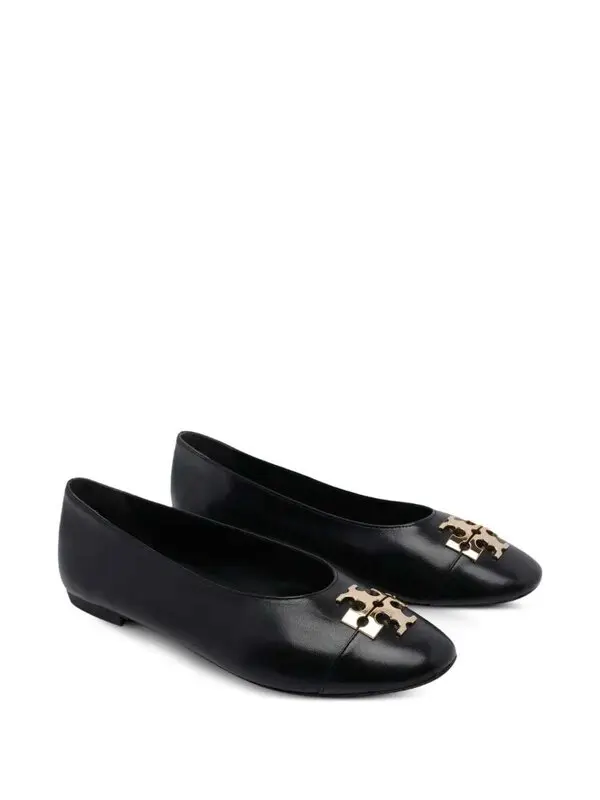 Tory Burch Charlie Ballerinas With Logo Plaque