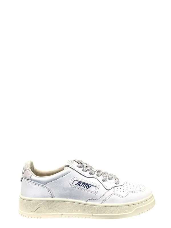 AUTRY Medalist Low Wom Sw03 Leather/swoll /silver - White