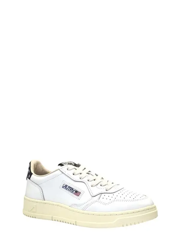 AUTRY Medalist Low Hj04 Leather/printed Suede/logo Sneakers