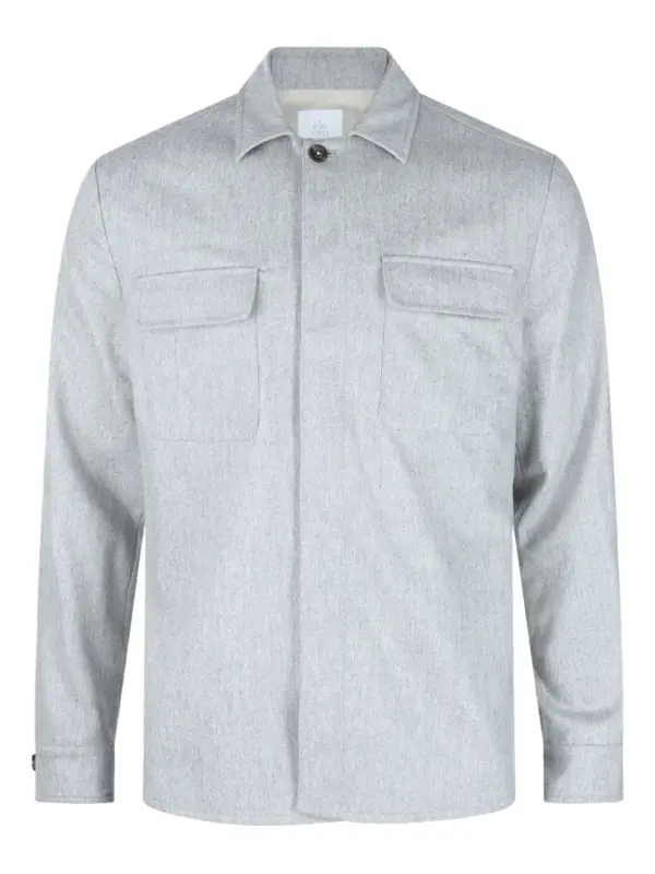 Eleventy Shirt Jacket With Pockets - Grey
