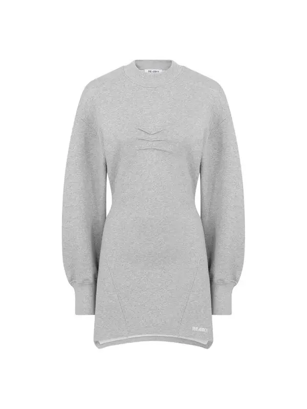 Attico Gray Heather Mini Dress