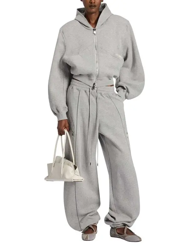 Attico Heathered Gray Sweatshirt