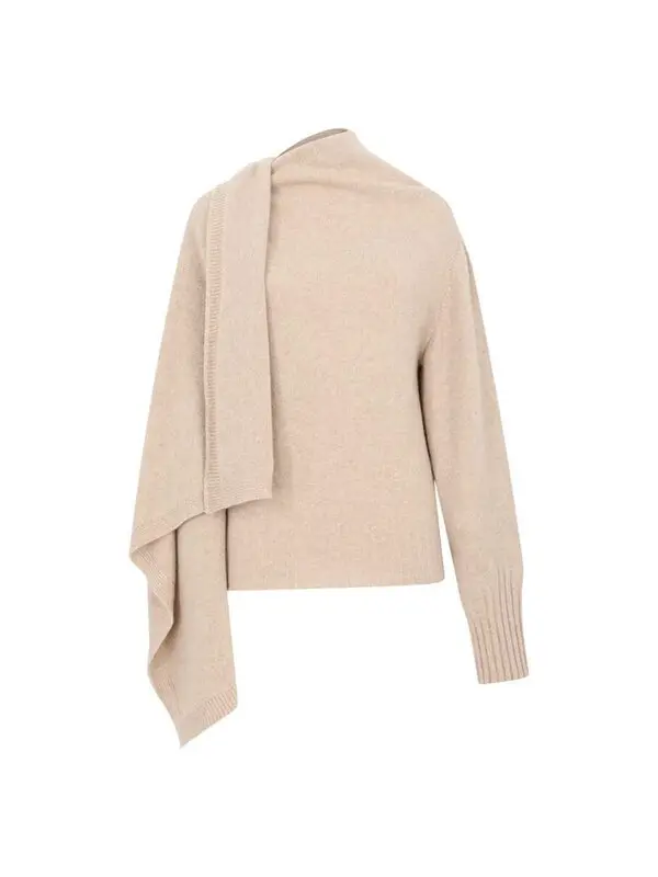 Attico Beige Sweater - Brown