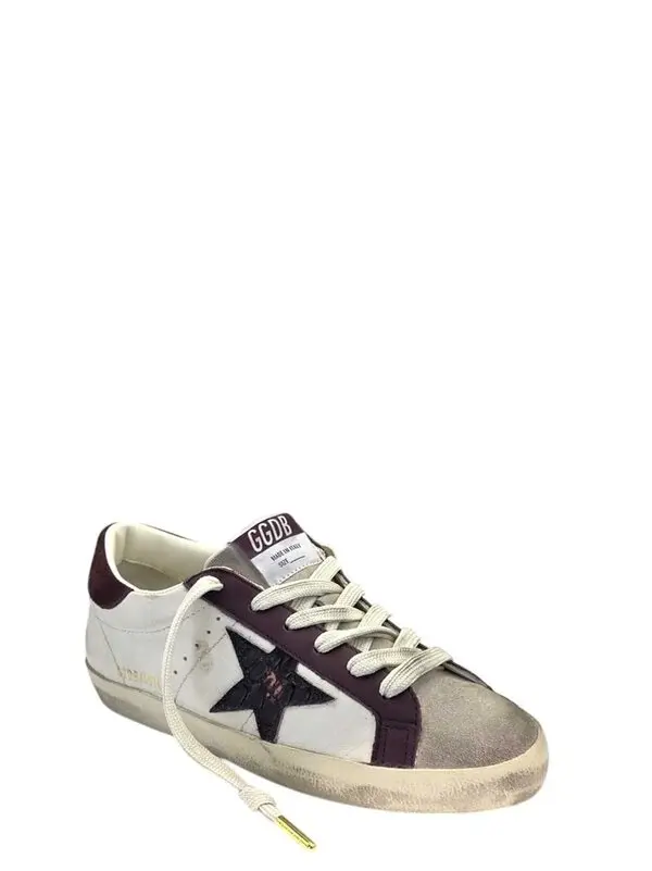 GOLDEN GOOSE Super Star Sneakers With Suede Toe And Heel