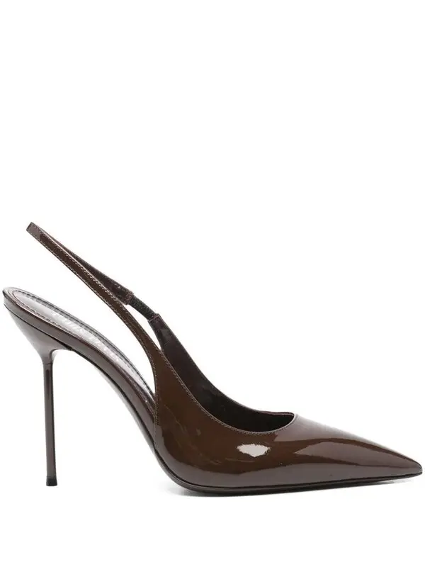 Paris Texas Lidia Pump With Ankle Strap - Brown