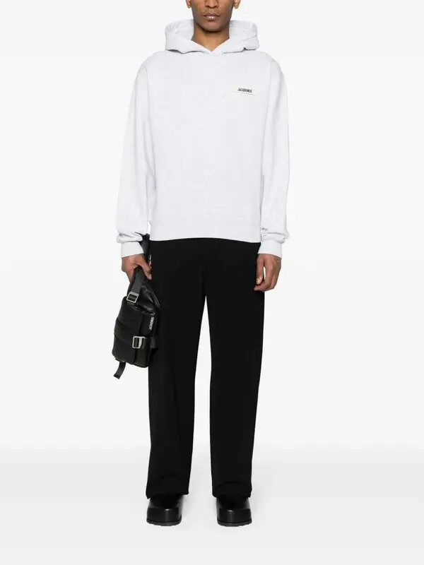 Jacquemus Grosgrain Logo-appliqué Hoodie