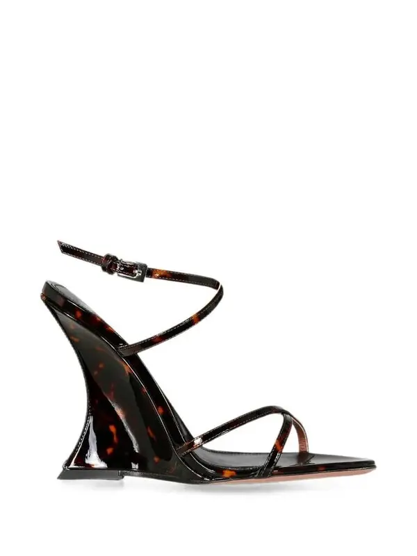 Paris Texas Nina Wedge Sandals - Brown