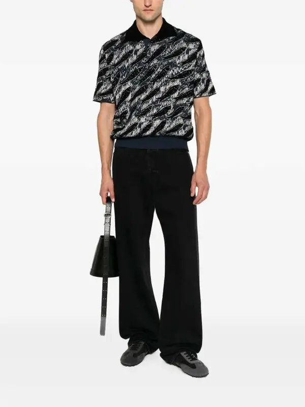 Jacquemus Straight-leg Jeans With Embroidered Logo