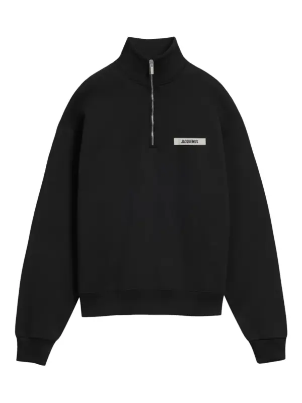 Jacquemus Half-zip Sweatshirt - Black