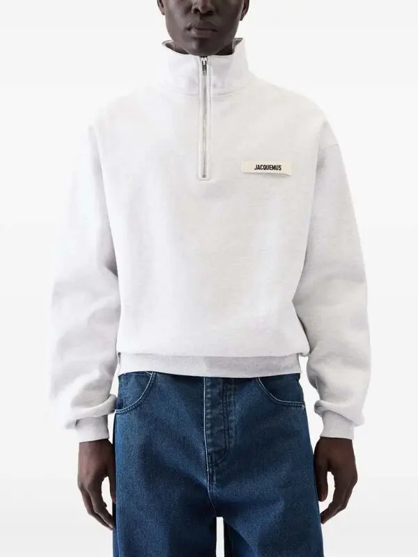 Jacquemus Half-zip Sweatshirt - Grey