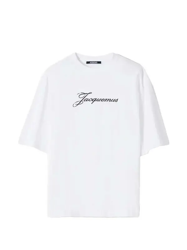 Jacquemus Oversized Logo-print T-shirt - White