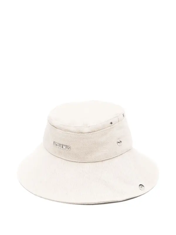 Jacquemus Le Bob De-nimes Bucket Hat - White