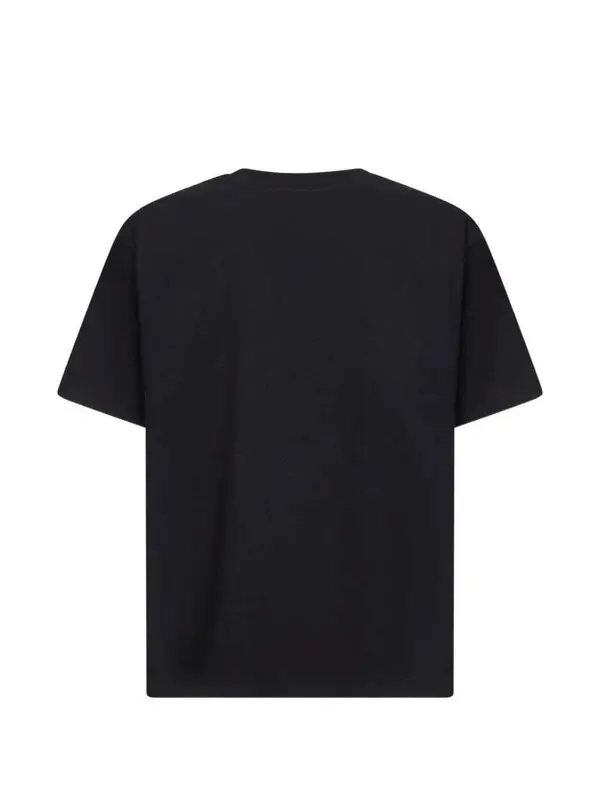 Stone Island T-shirt With Logo Patch - Black