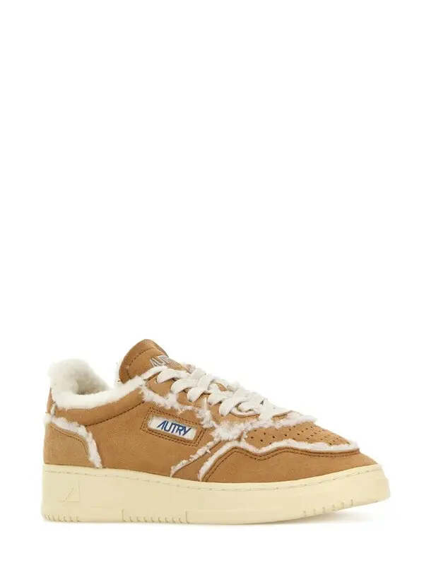 AUTRY Medalist Shearling-lined Suede Sneakers