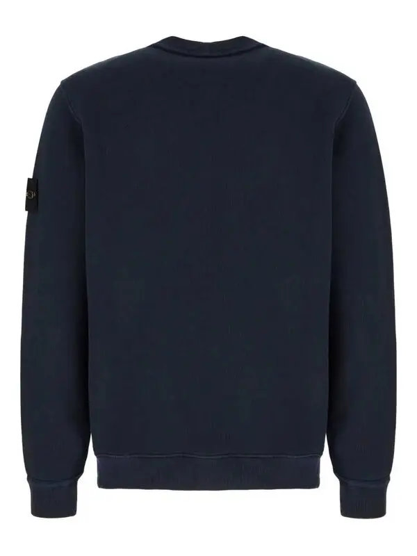 Stone Island Crew-neck Sweatshirt With Compass Logo