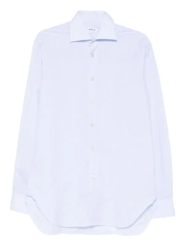 Kiton Striped Cotton Shirt - Blue