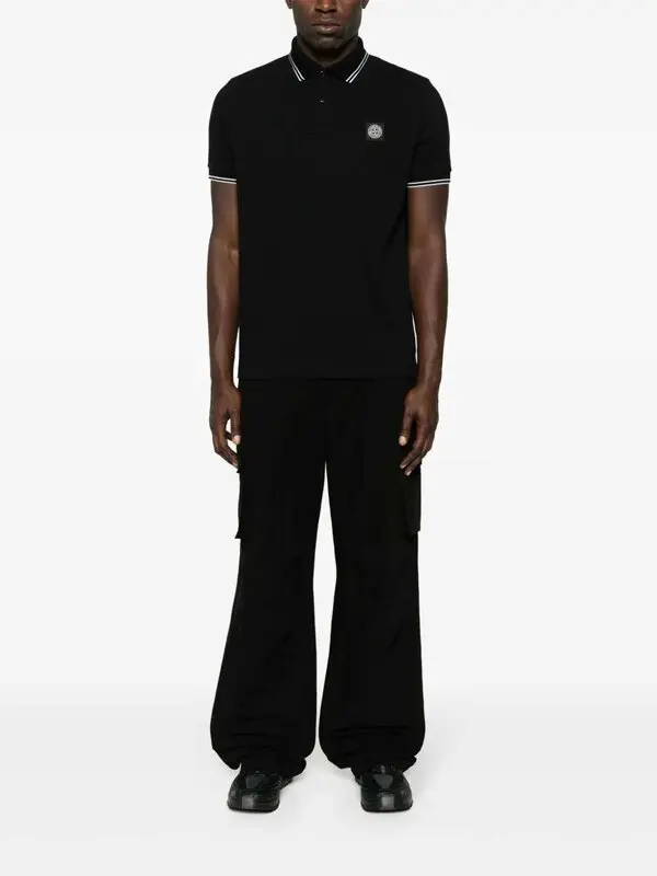 Stone Island Polo Shirt With Contrasting Trims
