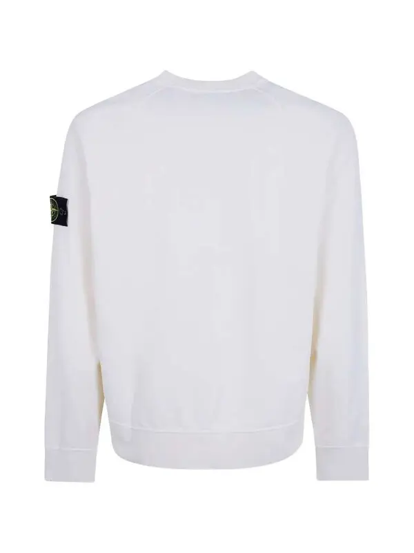 Stone Island Raglan Sleeve Sweatshirt - White