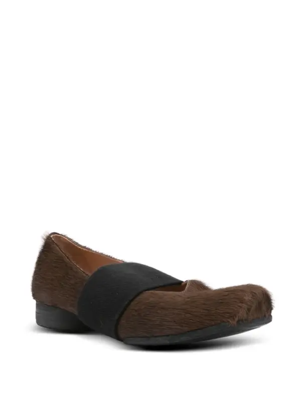 UMA WANG Ballet Flats With Elastic Band - Green