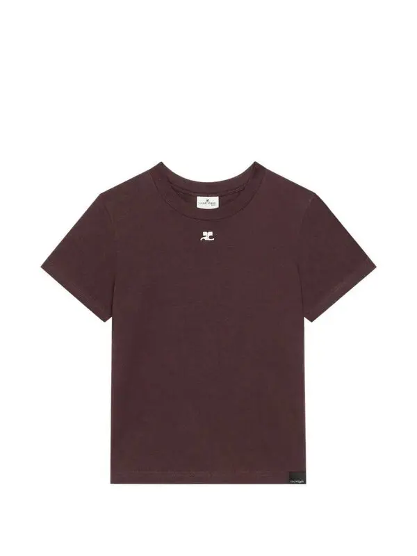 COURREGES Embroide Logo T-shirt