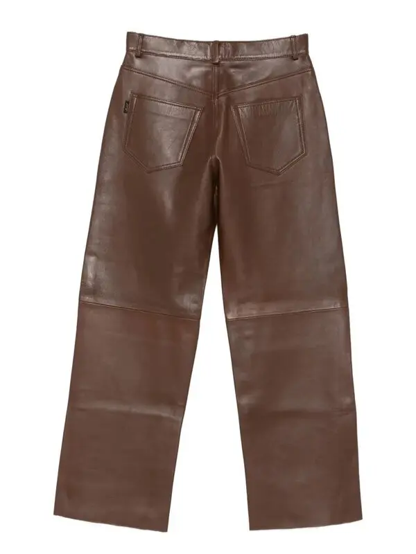 HAIKURE Five-pocket Leather Pants