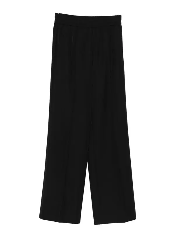 Dolce & Gabbana Straight-leg Trousers With Elastic Waist - Black