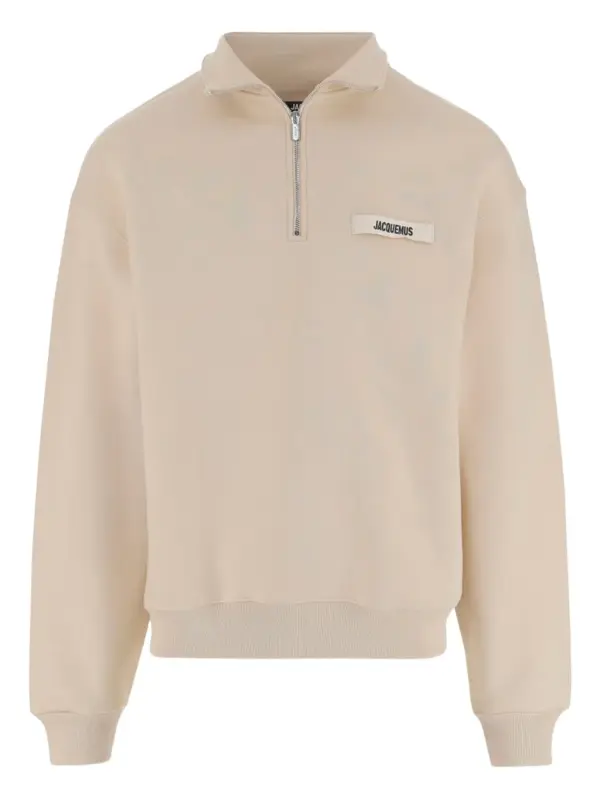 Jacquemus The Gros Grain Logo Sweatshirt - Brown
