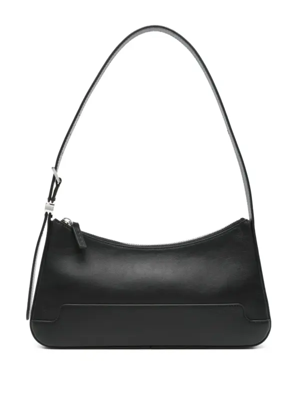 Marni Leather Shoulder Bag With Zip - Black