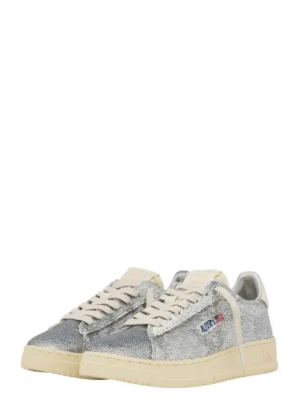 AUTRY Dallas Low Sparkling Sequined Sneakers - Metallic
