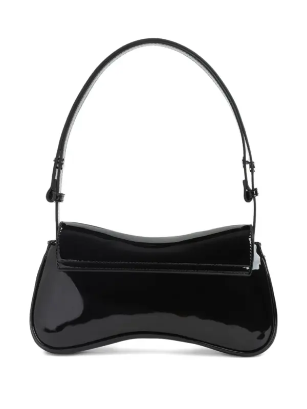 DIESEL® Play Shoulder Bag With Logo Plaque - Black