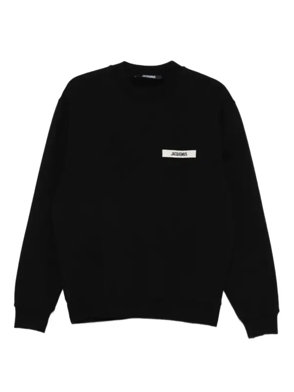 Jacquemus Le Sweatshirt Grosgrain Sweatshirt - Black