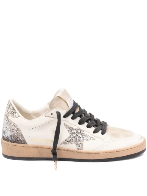 GOLDEN GOOSE Ball Star Glitter Sneakers - White