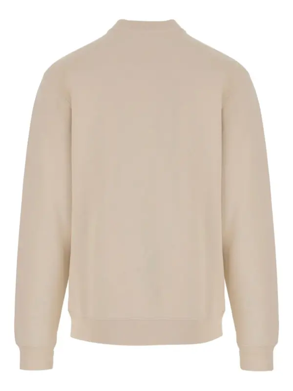 Jacquemus Gros Grain Crewneck Sweatshirt With Logo Plaque - Brown